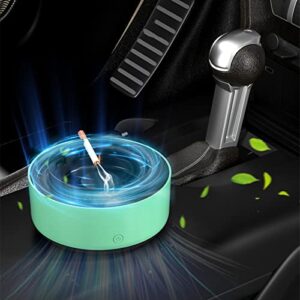 Gecau 2 in 1 A𝚒r Purifier Smokele𝚜𝚜 Ashtray, Aromatherapy Machine, Timing Function, Automatic Shut-Off, Best for Home Car or Office