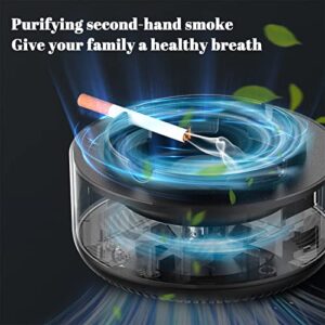 Gecau 2 in 1 A𝚒r Purifier Smokele𝚜𝚜 Ashtray, Aromatherapy Machine, Timing Function, Automatic Shut-Off, Best for Home Car or Office