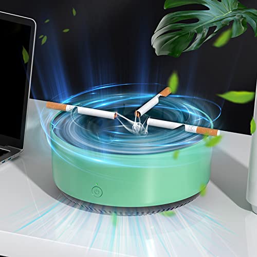 Gecau 2 in 1 A𝚒r Purifier Smokele𝚜𝚜 Ashtray, Aromatherapy Machine, Timing Function, Automatic Shut-Off, Best for Home Car or Office