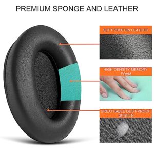 Gvoears Ear Pads for Sony XM3 WH-1000XM3 Wireless Noise Cancelling Over Ear Headphones Replacement Leather Earpads Cushions Earmuffs for WH 1000XM3 with Noise Isolation Memory Foam(Black)