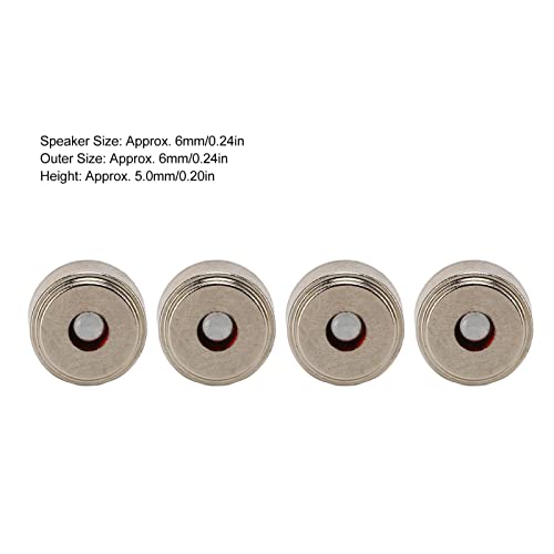 4Pcs 6mm 16ohm Headphone Speaker Drivers Parts, Replacement Headphones DIY Accessories for Headphone Repair