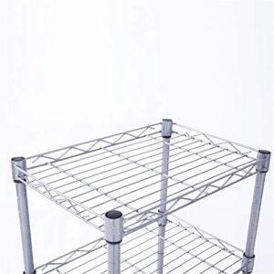 Vasitelan 4 Wire Shelving Steel Storage Rack Adjustable Unit Shelves for Laundry Bathroom Kitchen Pantry Closet