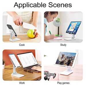 All Cows Pattern Cell Phone Stand Foldable Adjustable Cellphone Holder Desktop Dock Compatible with iPhone Switch Tablets (4-13")