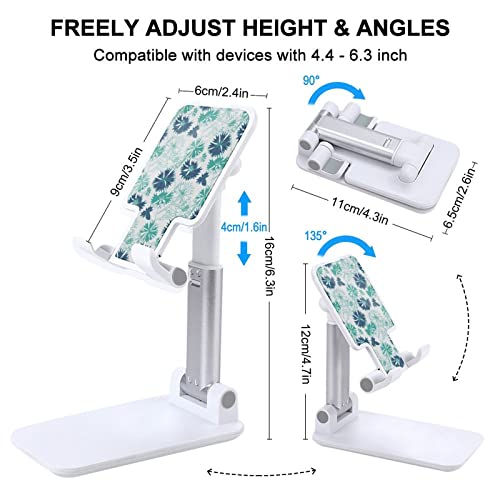 Cornflowers Cell Phone Stand Foldable Adjustable Cellphone Holder Desktop Dock Compatible with iPhone Switch Tablets (4-13")