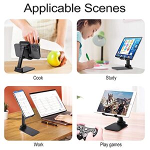 Cat in Suit Pipe Cell Phone Stand Foldable Adjustable Cellphone Holder Desktop Dock Compatible with iPhone Switch Tablets (4-13")