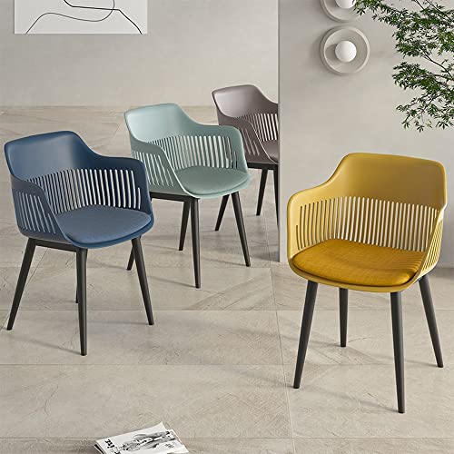 EODNSOFN Nordic Dining Chairs Designer Design Dining Chairs Plastic Transparent Sillas Computer Chai (Color : E, Size : 1code)