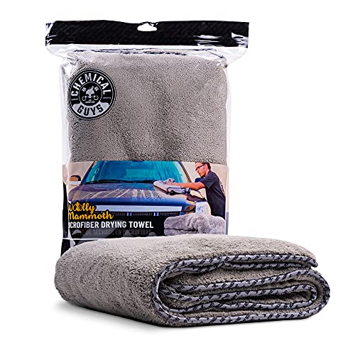 Chemical Guys MIC1995 Gray Woolly Mammoth Microfiber Dryer Towel (36" x 25") & SPI22016 Total Interior Cleaner and Protectant, Safe for Cars, Trucks, SUVs, Jeeps, Motorcycles, RVs & More, 16 fl oz