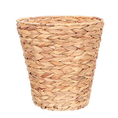 NOLITOY Natural Grass Sundries Nursery for Laundry and Clothes Woven Wicker Living Bedroom Hyacinth Bucket Basket Room Cm Holder Round Recycle Small Vase Hamper Flower Bathrooms Straw