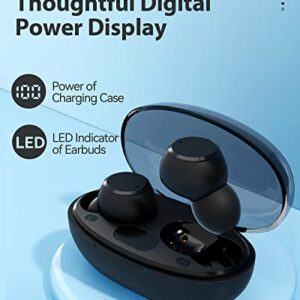 Wireless Earbuds Upgraded 5.3 Headphones with LED Power Display Charging Case IPX7 Waterproof Ear Buds in-Ear Earphones with Microphones for Android Gaming PC Computer Laptop TV Music Sport