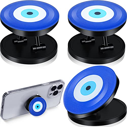 3 Pieces Phone Grip with Expanding Kickstand Evil Eye Mini Grips for Phones Black Phone Stand Phone Finger Expanding Stand Holder for Almost Phones Cases