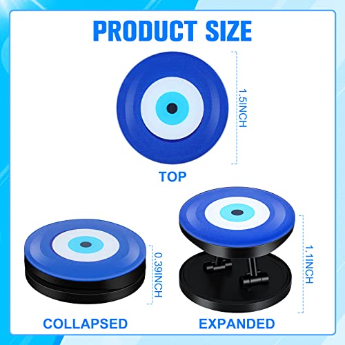 3 Pieces Phone Grip with Expanding Kickstand Evil Eye Mini Grips for Phones Black Phone Stand Phone Finger Expanding Stand Holder for Almost Phones Cases