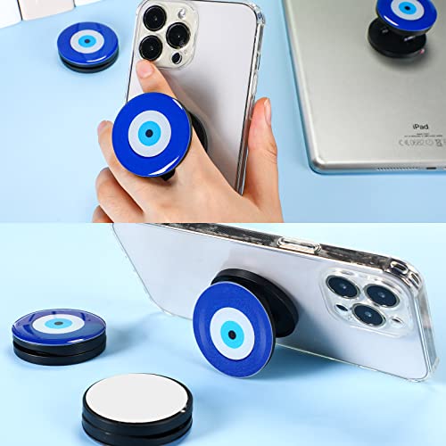 3 Pieces Phone Grip with Expanding Kickstand Evil Eye Mini Grips for Phones Black Phone Stand Phone Finger Expanding Stand Holder for Almost Phones Cases