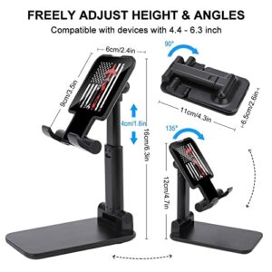 Airplane Mechanic American Flag Cell Phone Stand Foldable Phone Holder Portable Smartphone Stand Phone Accessories One Size