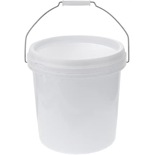 DOITOOL Water All Toy Food Tub Heavy Lid Pigment Cream Thickened Empty Storage Seal Plastic Treasure Duty Sealed Fodder Oil with Container Portable Buckets Handle Paint for Grade L Vegetable Bucket