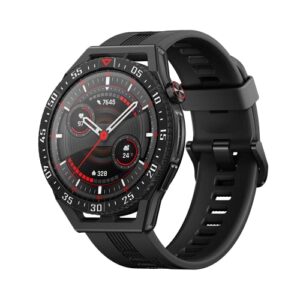 huawei watch gt 3 se smartwatch, sleek and stylish, science-based workouts, sleep monitoring, two-week battery life, diverse watch face designs, compatible with android & ios, graphite black