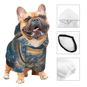 Starfish Dog Hoodies, Pet Clothes Costumes, Pets Wear Hoodie Sweatshirt Outfit for Dogs Cats Outdoor, Large