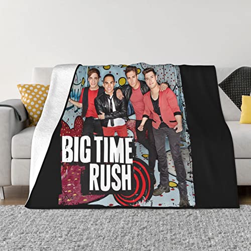 CUPLES Big Singer Time Band Ru Popularity Sh Blanket Suitable for All Seasons Fashion Backpacking 80"x60" Black