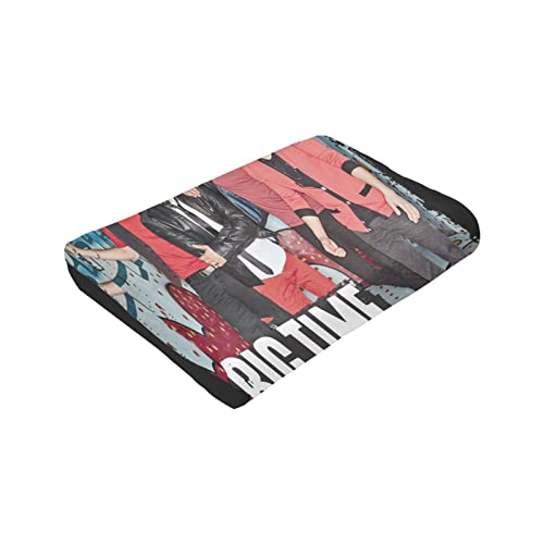 CUPLES Big Singer Time Band Ru Popularity Sh Blanket Suitable for All Seasons Fashion Backpacking 80"x60" Black