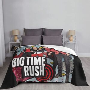 CUPLES Big Singer Time Band Ru Popularity Sh Blanket Suitable for All Seasons Fashion Backpacking 80"x60" Black