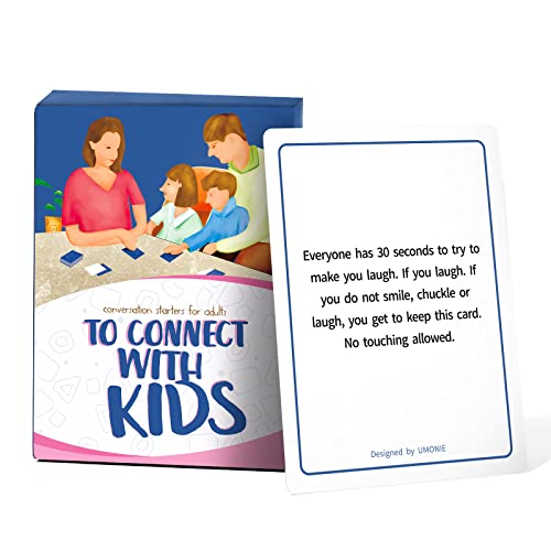 UMONIE Conversation Cards for Families, Family Conversation Starters Cards, Card Games for Families, Family Game Night for Teens and Adults