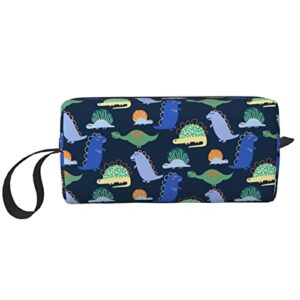 opzaeuv cute dinosaur fashionable pencil/pen case, portable stationery with zipper for teenage men women, pencil pouch cosmetic storage bag