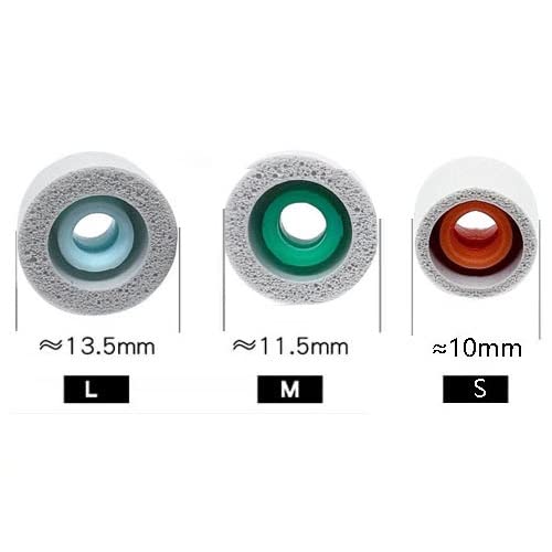 JNSA Replacement for WF 1000XM4 1000XM3 Memory Foam Ear Tips Noise Canceling Foam Eartips Ear Plug Earbud Tips M Size 3 Pairs, [Fit in Case], Silver,Medium Size (FoamXM4S3PM)