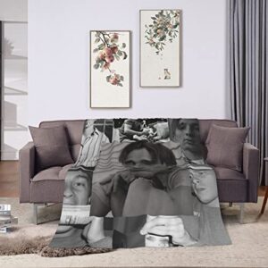 Drew Starkey Collage Ultra-Soft Micro Fleece Throw Blanket Warm Comfortable Versatile Blanket for Sofa and Travel