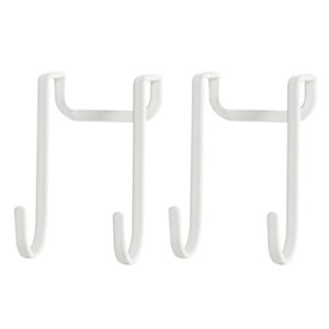 zerodeko shower door hook over cabinet hook 2pcs door drawer hooks double s shaped punch free hooks for kitchen bathroom cabinet closet drawer fence towel cloth bags sundries shower door towel hook