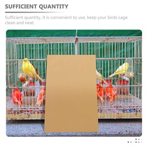 LUOZZY 10pcs Bird Cage Liners Gravel Paper Bird Mats Parrot Cage Gravel Paper Mat, 40 * 25cm