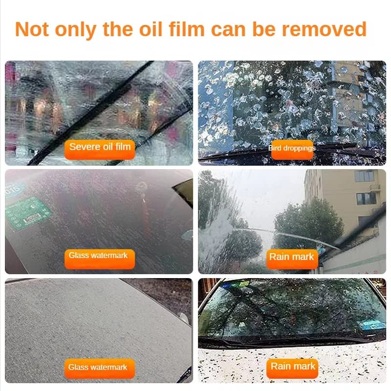 DEITSH 120ML Automobile Glass Oil Film Cleaning Paste Strong Removal of Automobile Front Glass Oil Film Sewage Acid rain Mark polishing Waterproof Cleaning Paste