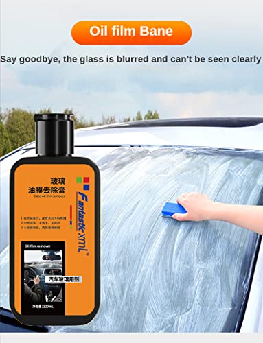 DEITSH 120ML Automobile Glass Oil Film Cleaning Paste Strong Removal of Automobile Front Glass Oil Film Sewage Acid rain Mark polishing Waterproof Cleaning Paste