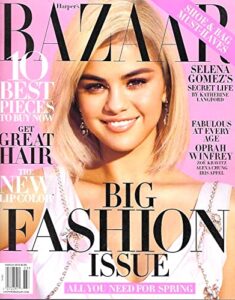 harper's bazaar magazine (march, 2018) selena gomez cover single issue magazine