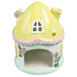 didiseaon bunny decor summer decor cool hamster house hideout ceramics mushroom shape cute small animal pet squirrel hedgehog chinchilla hamster cage accessories bunny decor summer decor