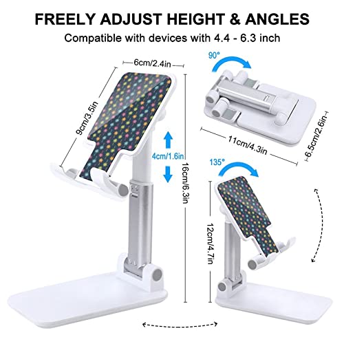 Plum Trees Cell Phone Stand Foldable Tablet Holder Adjustable Cradle Desktop Accessories for Desk