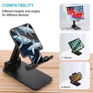 Shark Ocean Cell Phone Stand Foldable Tablet Holder Adjustable Cradle Desktop Accessories for Desk