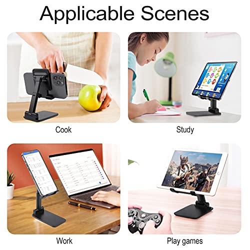 I Love Dachshund Cell Phone Stand Foldable Tablet Holder Adjustable Cradle Desktop Accessories for Desk