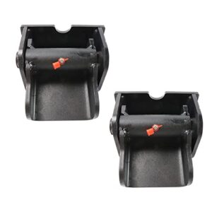 LOSTAR Pair(2) Dump Trailer Hinges - Dump Truck Trailer Dump Body Hinge Heavy Duty Greasable Weld On Solid Steel