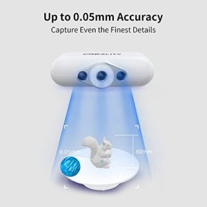 Creality 3D Scanner, 0.05 MM Accuracy & 10 FPS scan Speed 3D Scanner for 3D Printing & Modeling, Aviation-Grade Aluminum Plug, No-Marker Scanning - CR Scan Lizard Standard