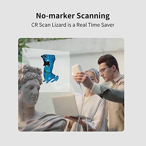 Creality 3D Scanner, 0.05 MM Accuracy & 10 FPS scan Speed 3D Scanner for 3D Printing & Modeling, Aviation-Grade Aluminum Plug, No-Marker Scanning - CR Scan Lizard Standard