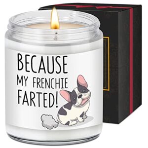 leado candles, frenchie gifts for women, men - funny bulldog gifts for frenchie owners, frenchie dad, frenchie mom gifts - christmas, birthday gifts for frenchie lovers, bulldog lover gifts