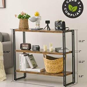 HCHQHS 3 Tier Open Bookshelf 47 Inches and 40 Inches