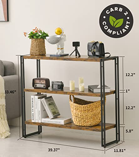 HCHQHS 3 Tier Open Bookshelf 47 Inches and 40 Inches