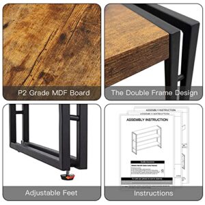 HCHQHS 3 Tier Open Bookshelf 47 Inches and 40 Inches