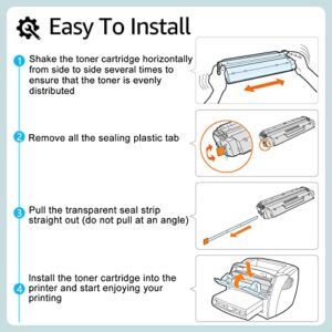 greencycle High Yield Compatible Toner Cartridge Replacement for HP 83X CF283X to use with Laser Jet M225dn M225dw M201dw M201n M225 M201 Series Printers (Black, 8 Pack)