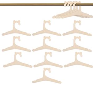 Littryee Toddler Hangers, Wooden Baby Hangers, Baby Clothes Hangers Creative Bear Cardboard Hangers, Ultra Slim Children Wooden Hangers for Baby Clothes