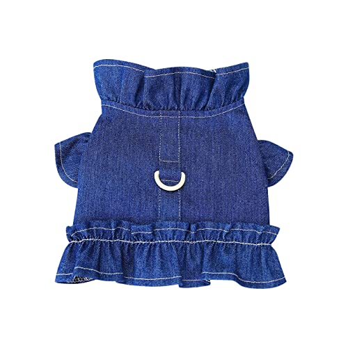 Pet Clothes for Small Dogs Tutu Dog Chest and Back No Leash Vest Cat T Shirt Pet Clothing Cowboy Chest and Back Pet T Shirt for Small Dogs Male T Shirt