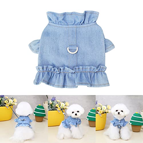 Pet Clothes for Small Dogs Tutu Dog Chest and Back No Leash Vest Cat T Shirt Pet Clothing Cowboy Chest and Back Pet T Shirt for Small Dogs Male T Shirt