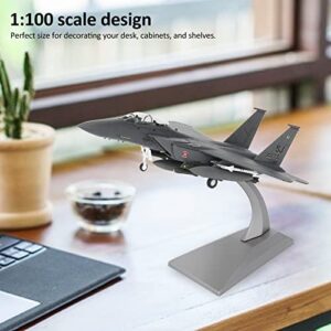 Rushbom 1:100 Airplane Scale Fighter Aircraft Model Highly Simulated Alloy Planes Model for Collection Decoration