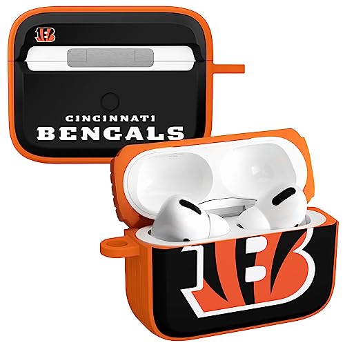 GAME TIME Cincinnati Bengals HDX Case Cover Compatible with Apple AirPods Pro 1 & 2 (Classic)