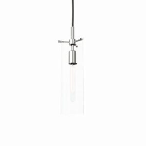 Modway Skylark Pendant Light in Clear Polished Nickel